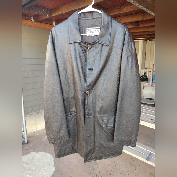 pera pelle | Jackets & Coats | Vintage Pera Pelle Leather Jacket Mens ...